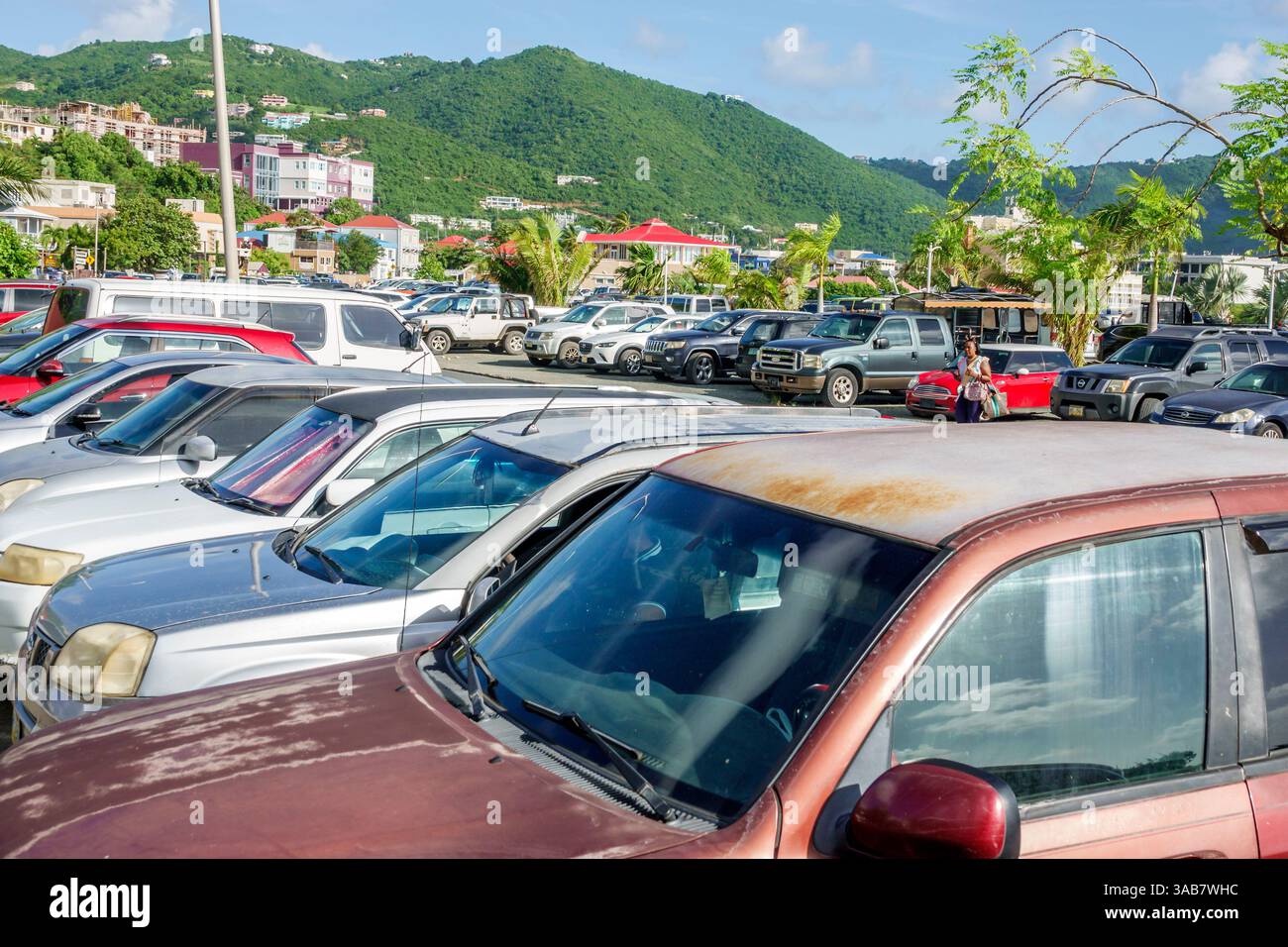 Road Town Tortola,British Virgin Islands BVI,central mountain range ...