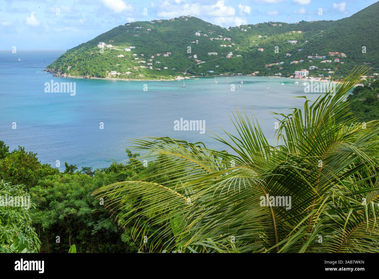 Road Town Tortola,British Virgin Islands BVI,Cane Garden Bay,view from ...