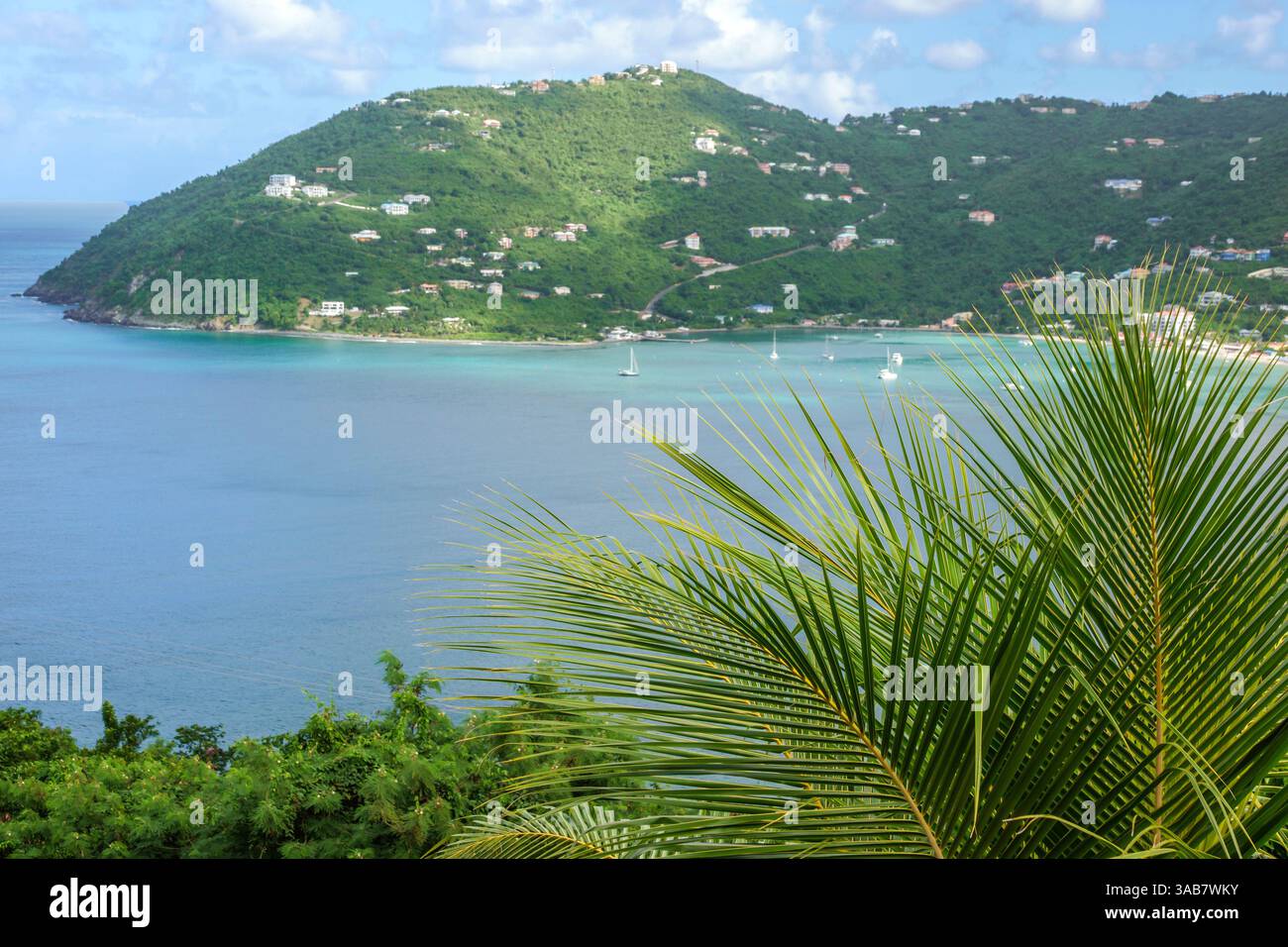 Road Town Tortola,British Virgin Islands BVI,Cane Garden Bay,view from ...