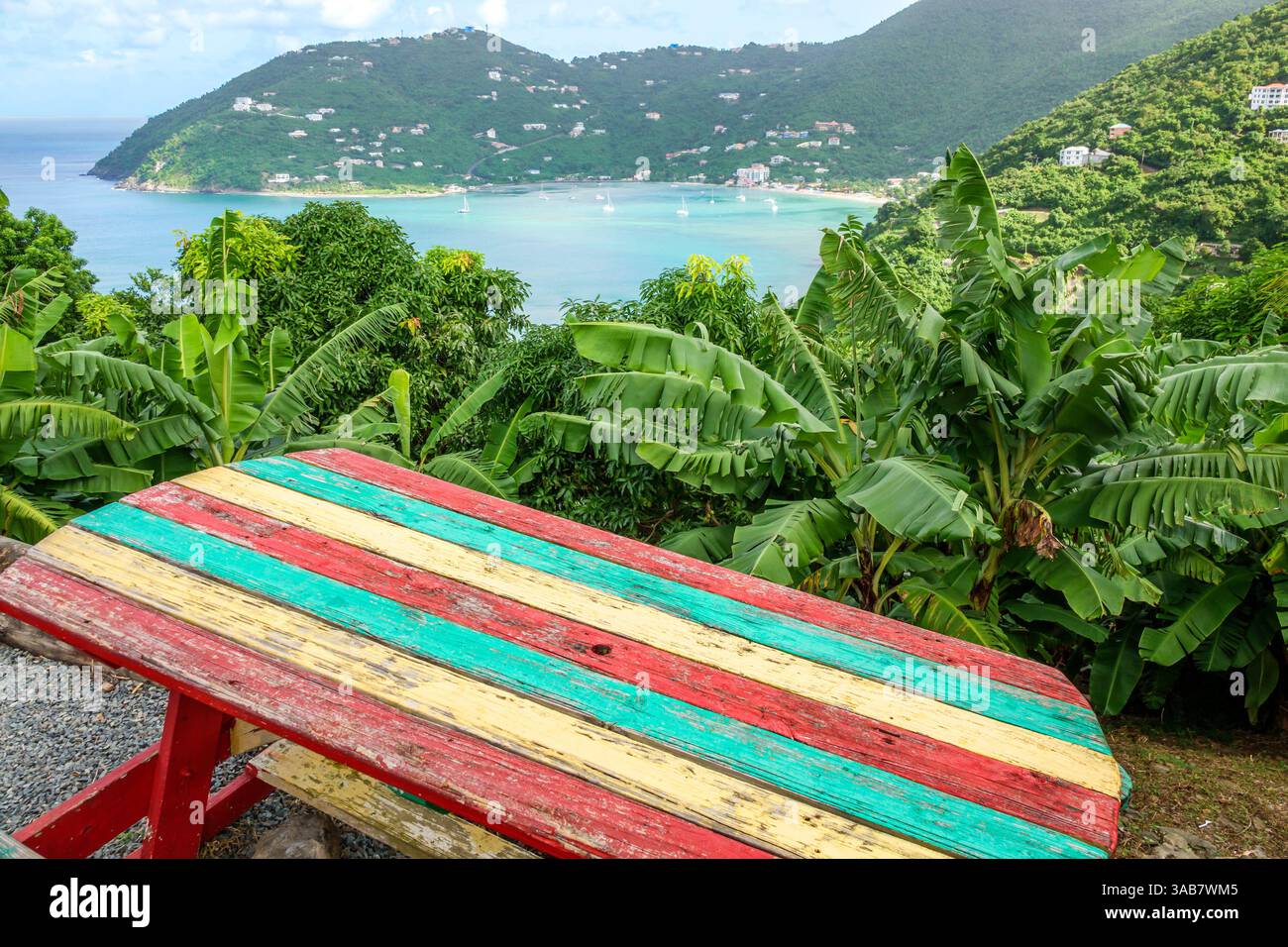 Road Town Tortola,British Virgin Islands BVI,Cane Garden Bay,view from ...