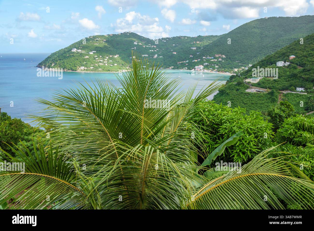 Road Town Tortola,British Virgin Islands BVI,Cane Garden Bay,view from ...