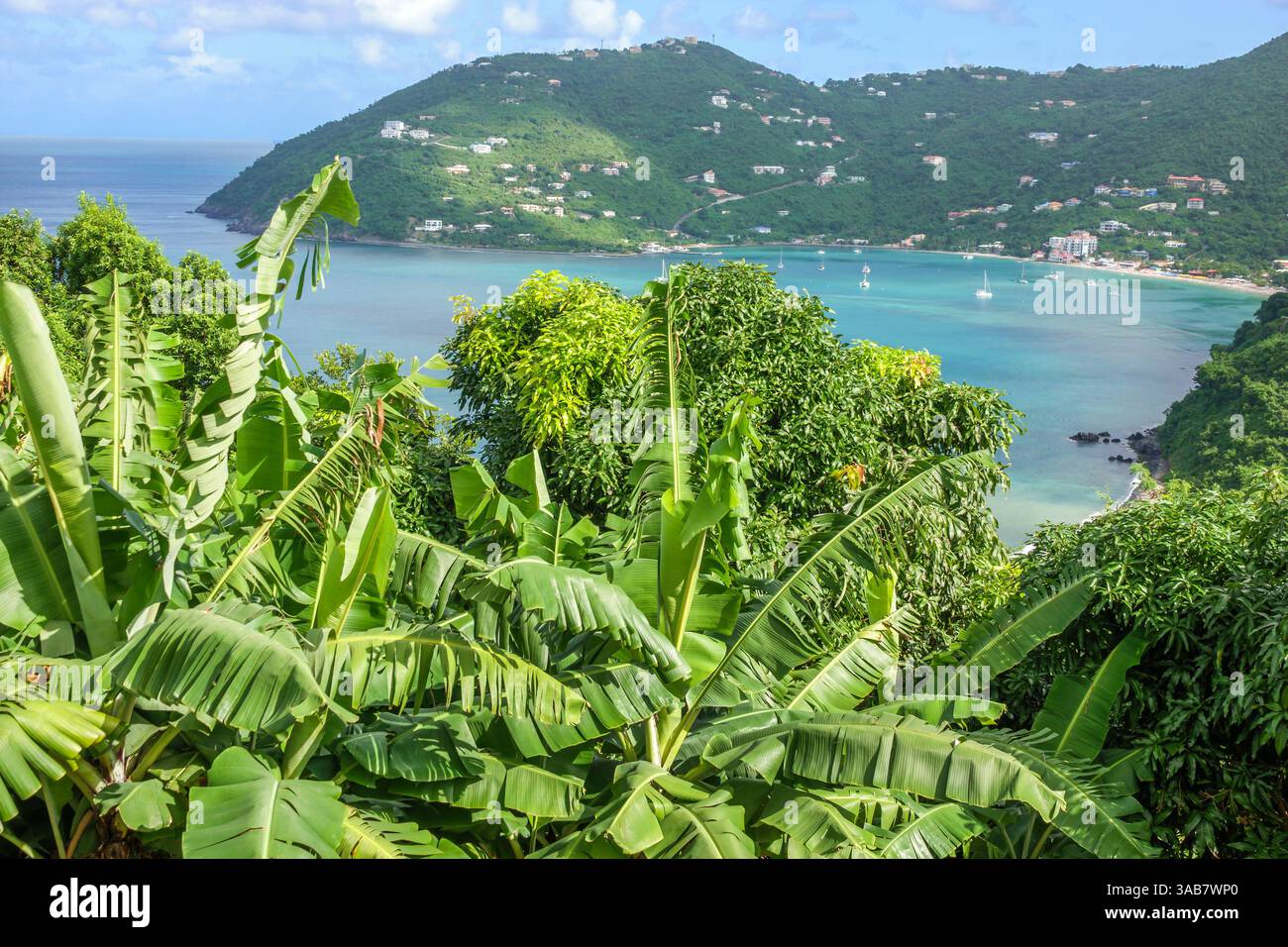 Road Town Tortola,British Virgin Islands BVI,Cane Garden Bay,view from ...