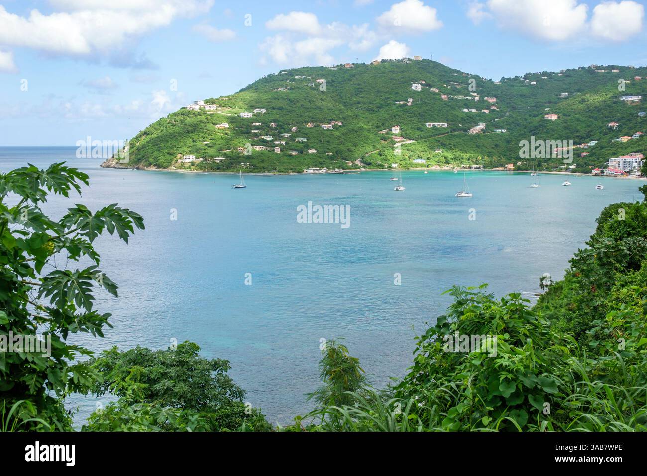 Road Town Tortola,British Virgin Islands BVI,Cane Garden Bay,view from ...