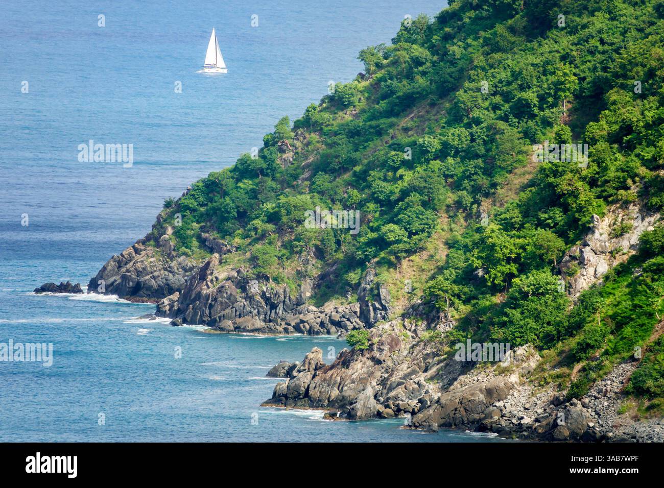Road Town Tortola,British Virgin Islands BVI,Cane Garden Bay,view from ...