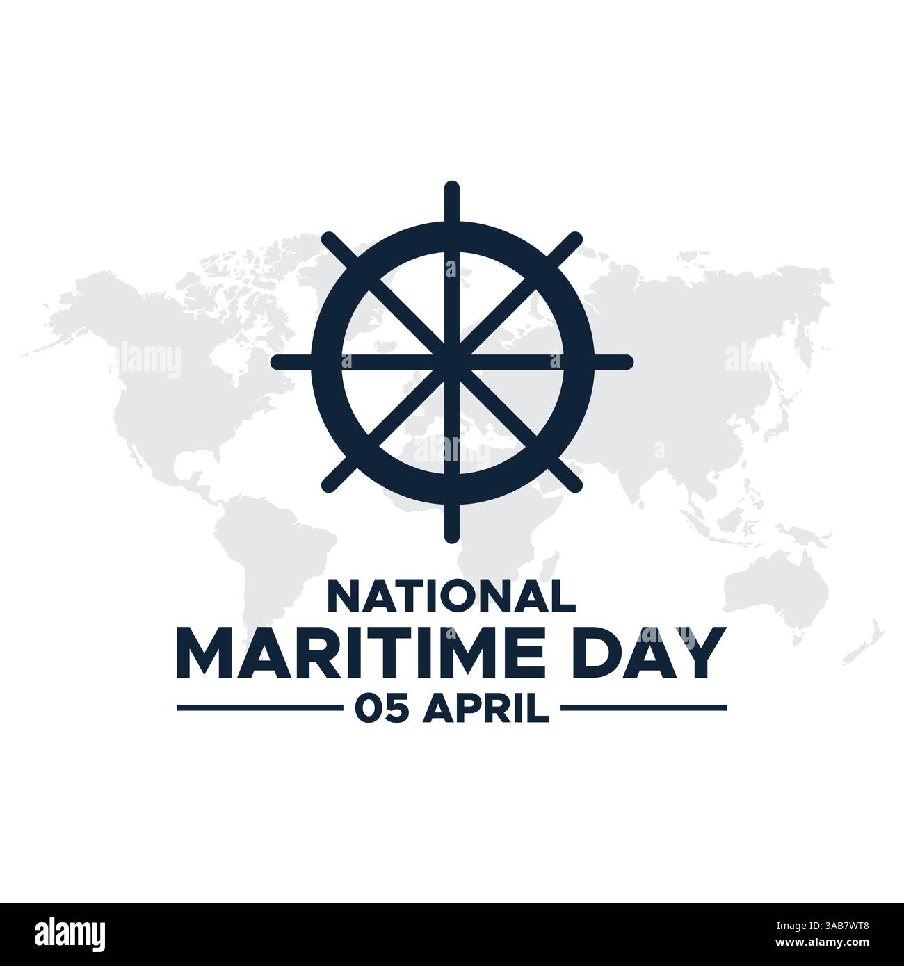 National Maritime Day Vector Template Design. National maritime day ...