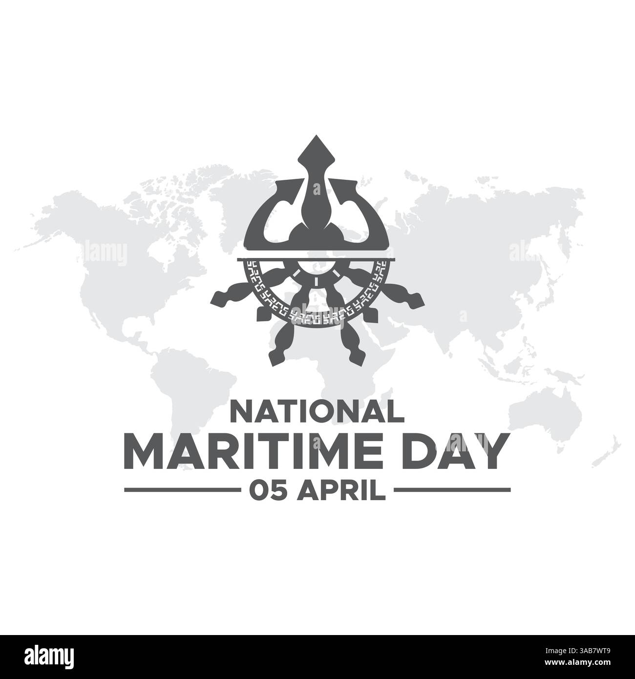 National Maritime Day Vector Template Design. National maritime day ...