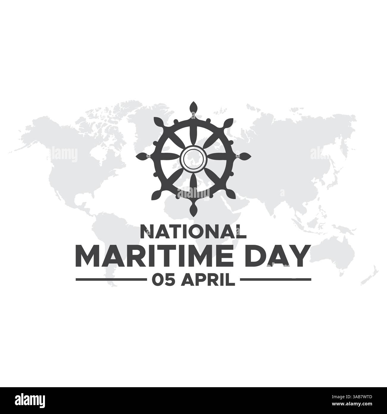 National Maritime Day Vector Template Design. National maritime day ...