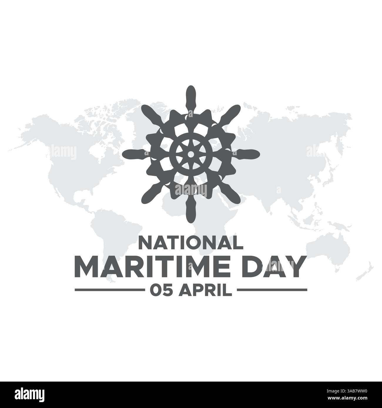 National Maritime Day Vector Template Design. National maritime day ...