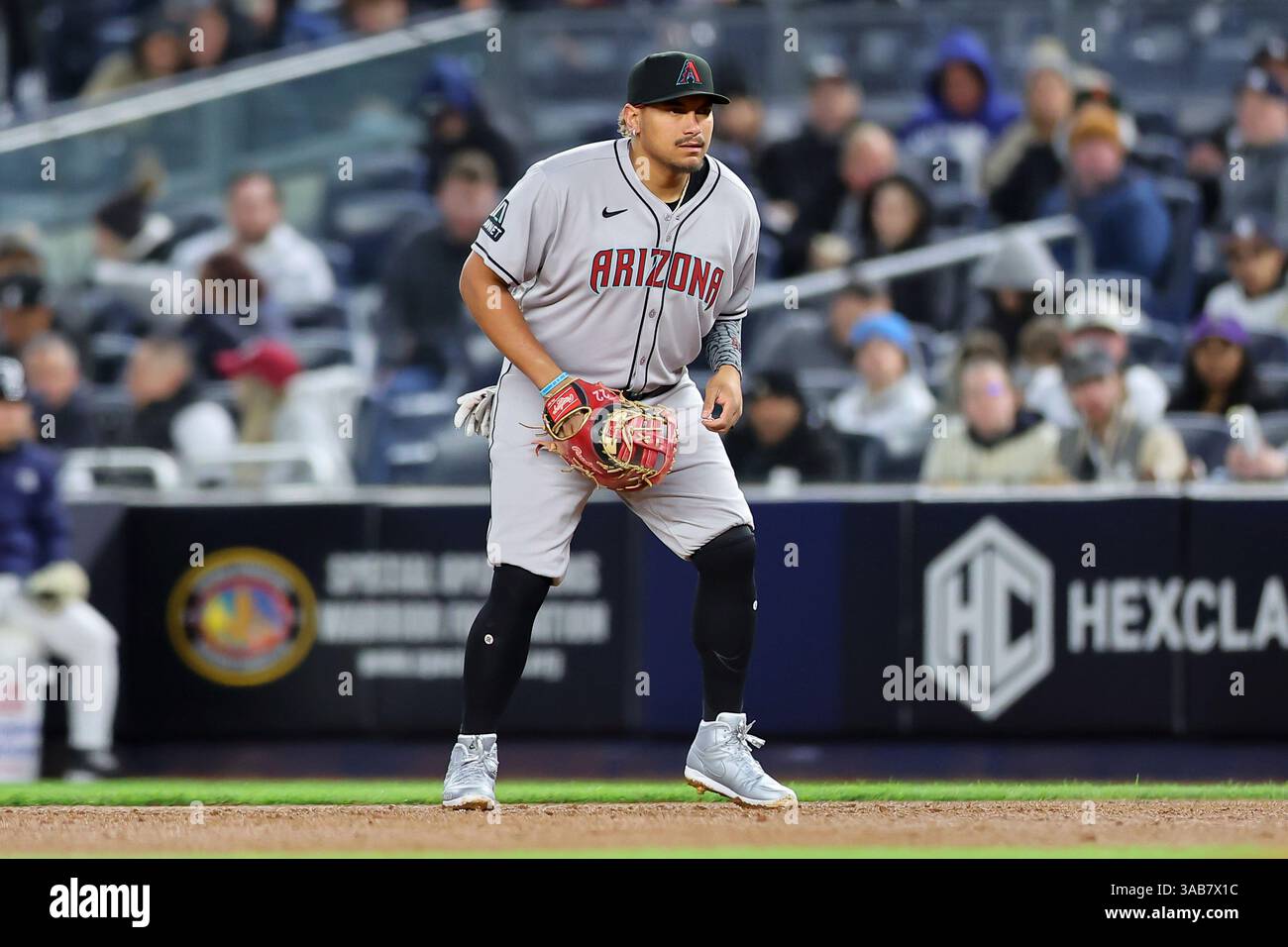 BRONX, NY - APRIL 01: Josh Naylor #22 of the Arizona Diamondbacks ...
