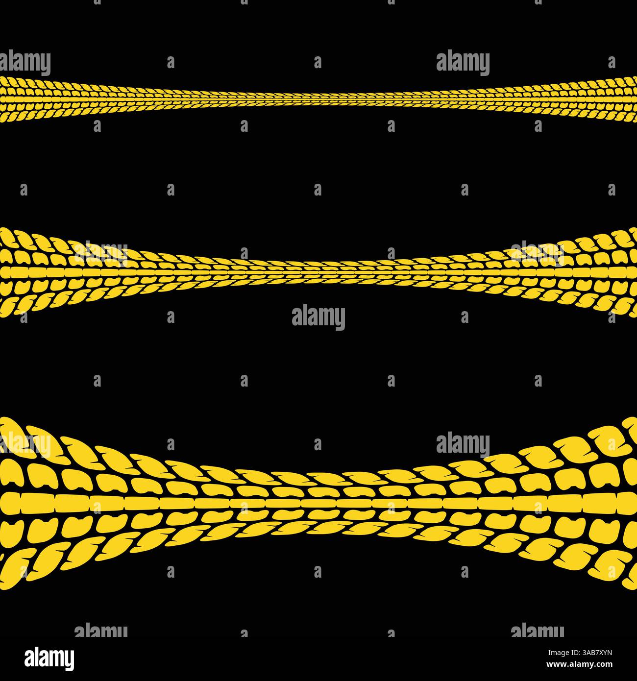 Tire tracks simple yellow patterns Stock Vector Image & Art - Alamy