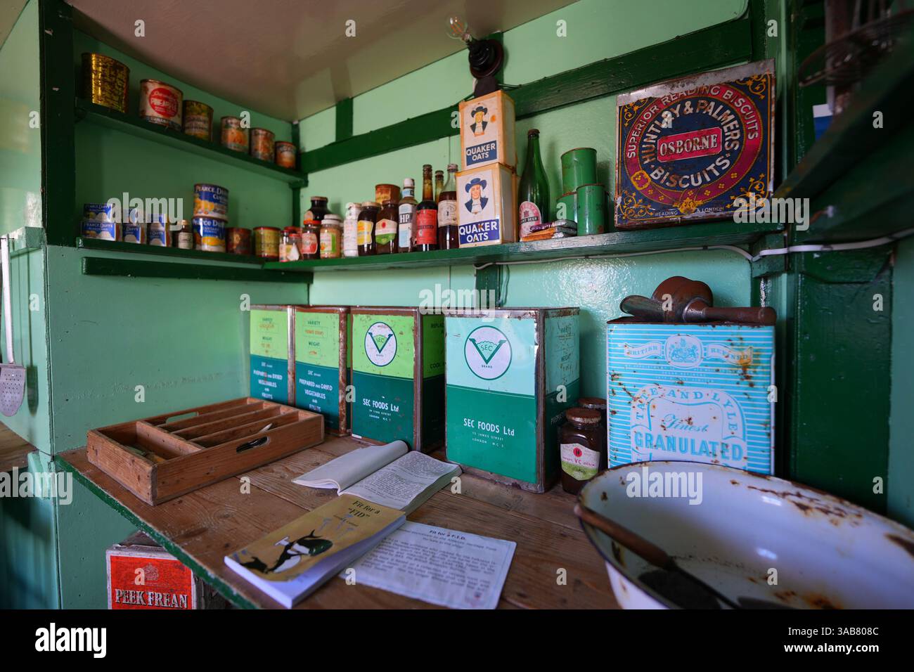Pantry of the Bransfield House in Port Lockroy, a historic British base ...