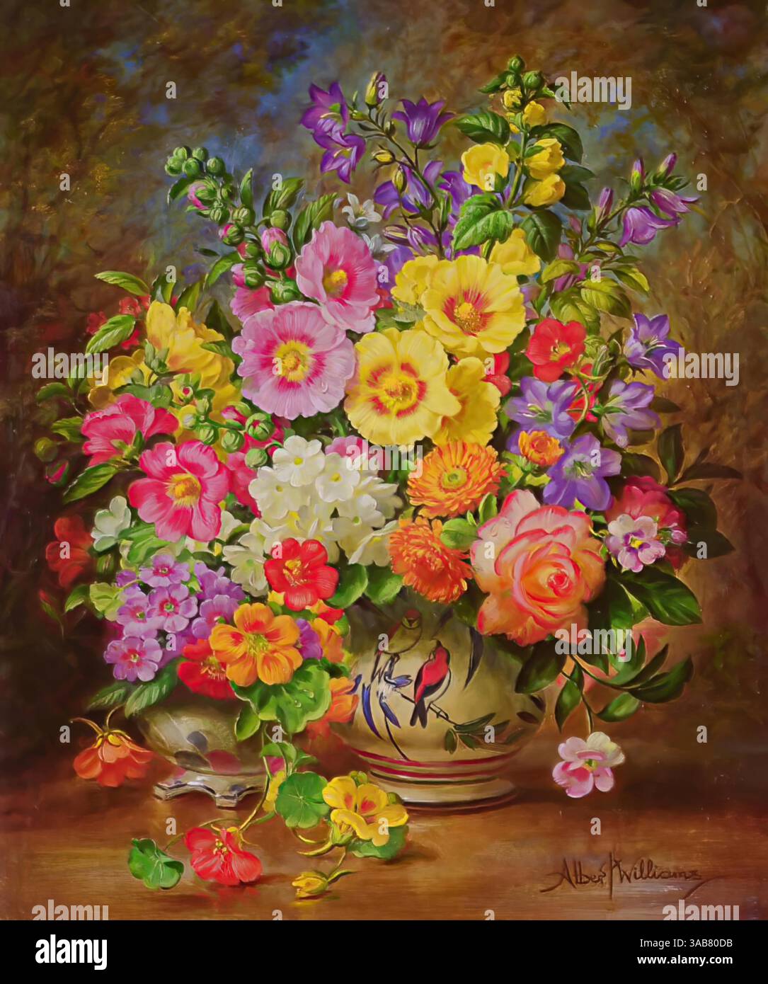 Garden Flowers of September (painting), by Williams, Albert (1922-2010 ...