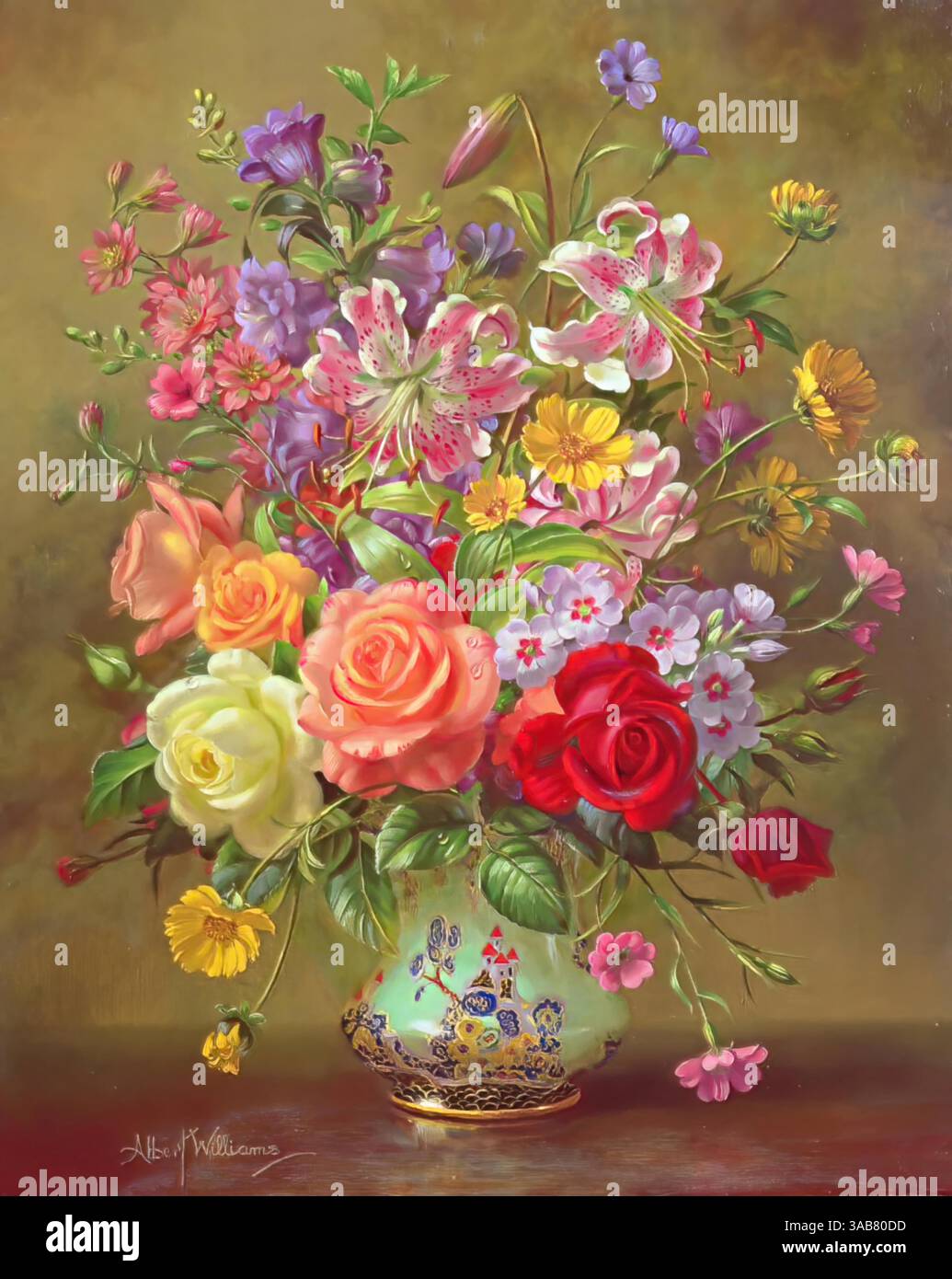 Still life floral vintage Stock Vector Images - Alamy