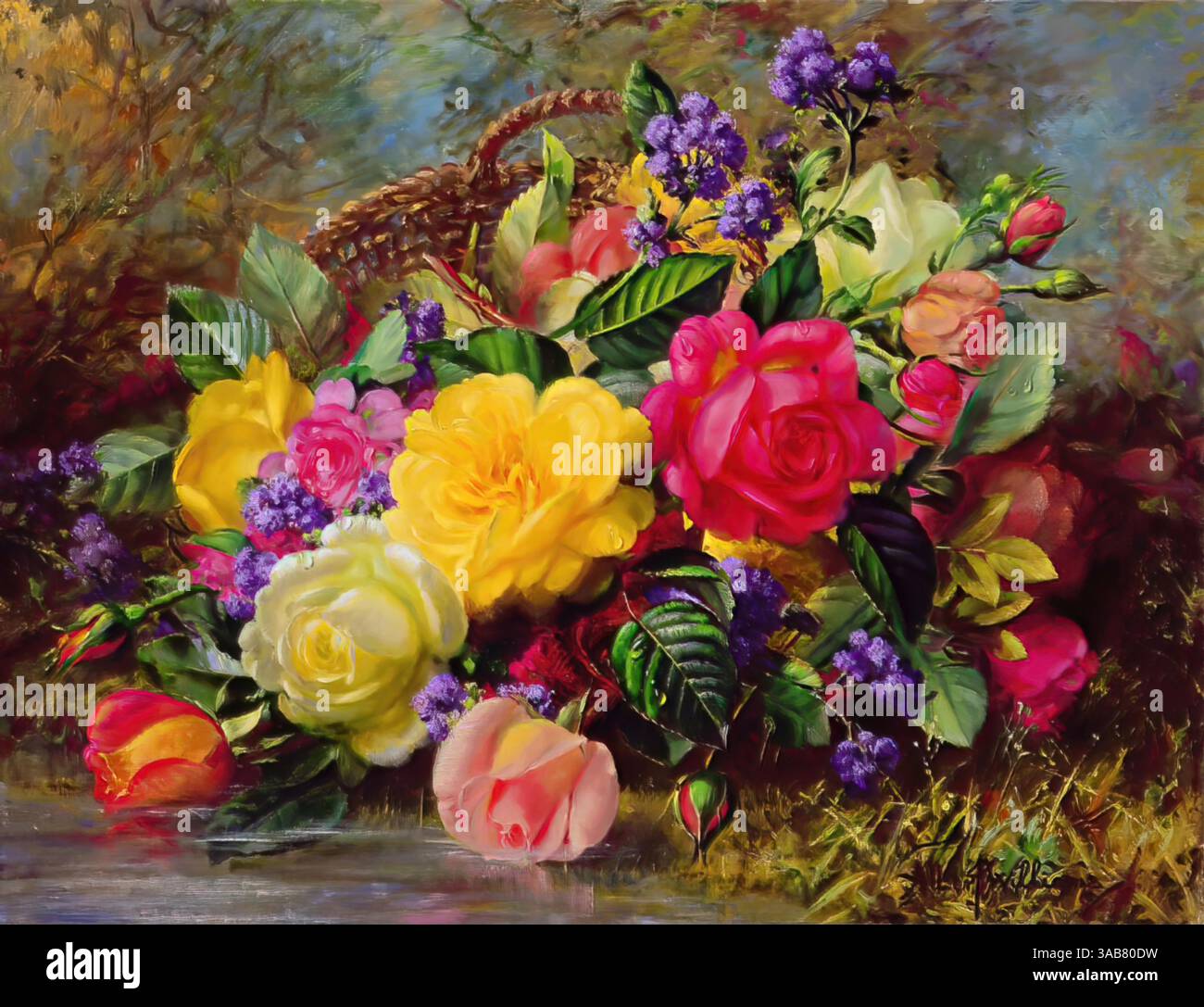 A floral bank Stock Vector Images - Alamy