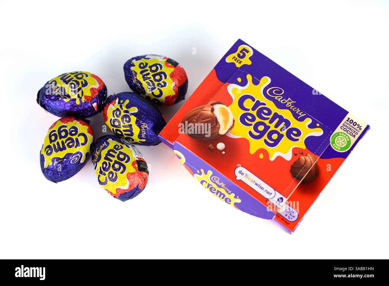 Cadbury Creme Eggs out of box – Wales, UK – 30 March 2025 Stock Photo ...