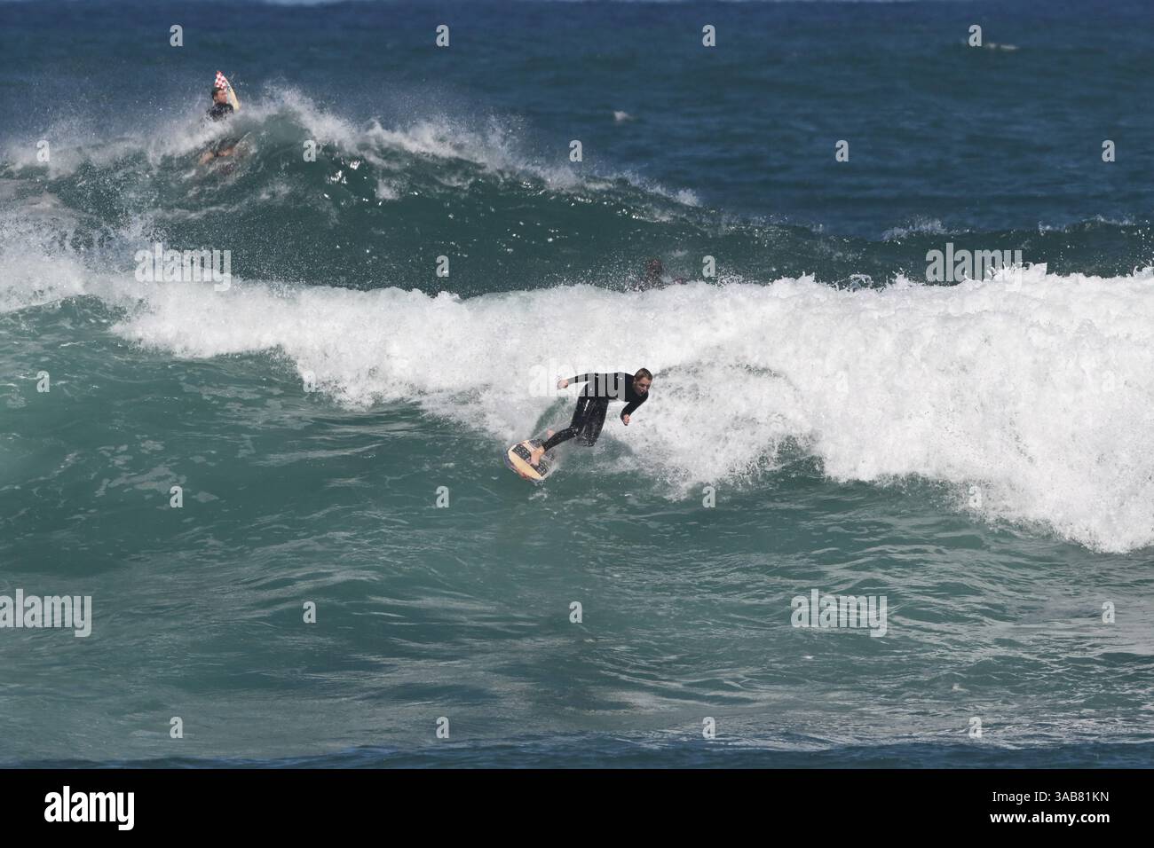 Sydney, Australia. 02nd Apr, 2025. Surfers take on huge swell Ben ...