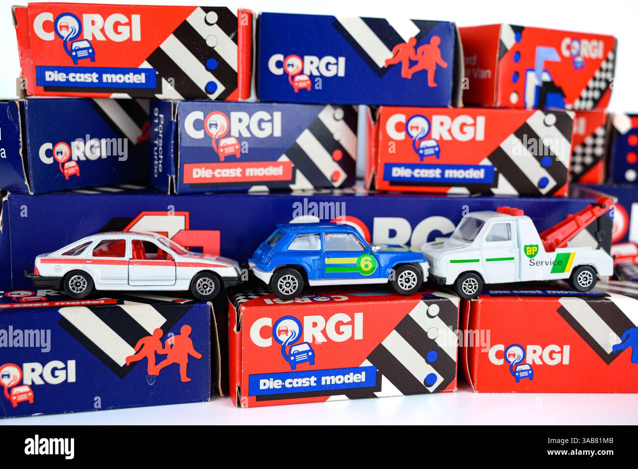 Corgi toy cars die cast models – Wales, UK – 30 March 2025 Stock Photo ...