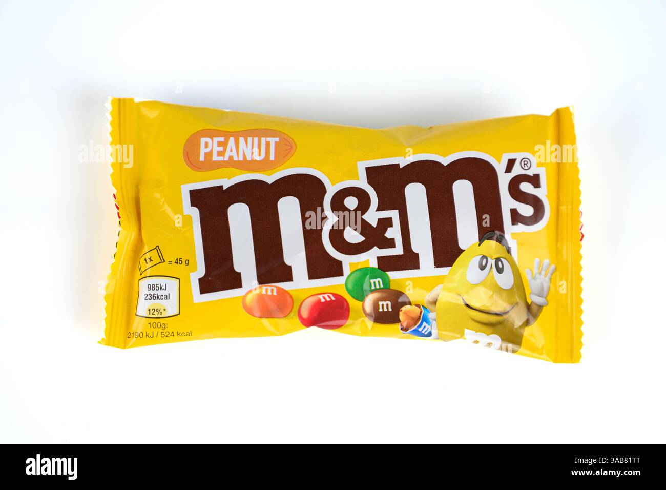 M and M peanuts yellow bag – Wales, UK – 30 March 2025 Stock Photo - Alamy