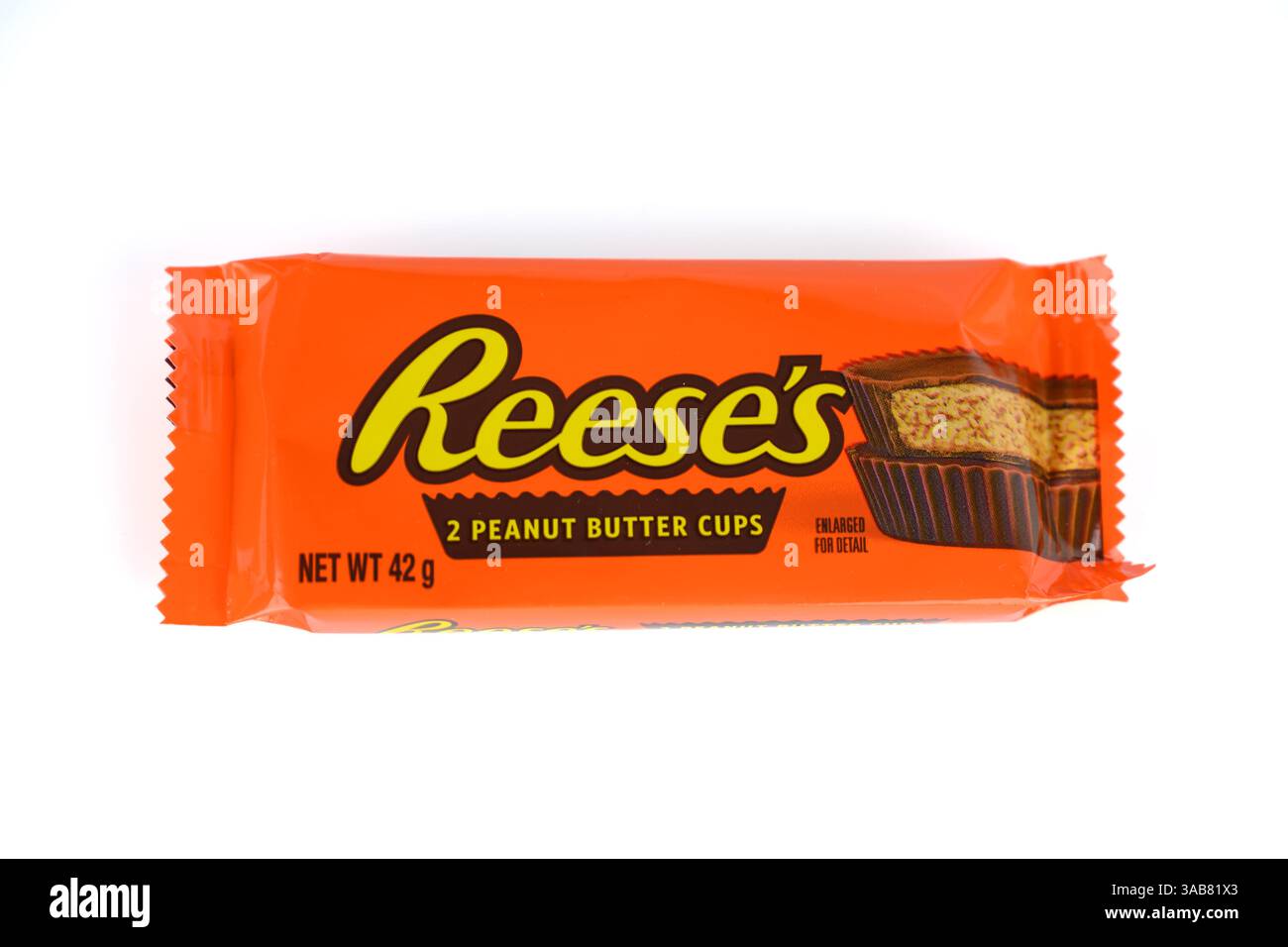 Reece's two peanut butter cups – Wales, UK – 30 March 2025 Stock Photo ...