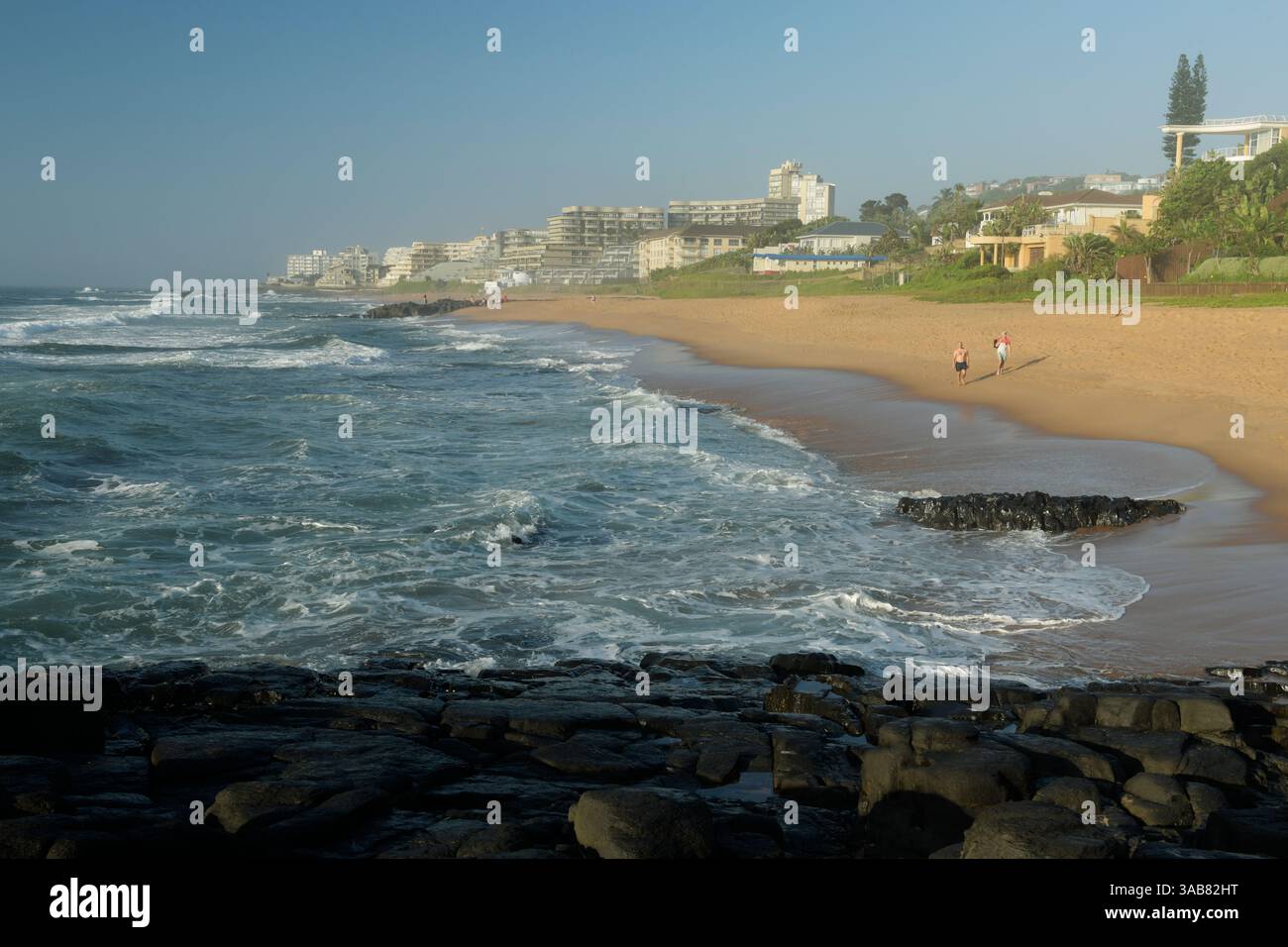 Beautiful beaches of vacation town Ballito, iconic African vacation ...