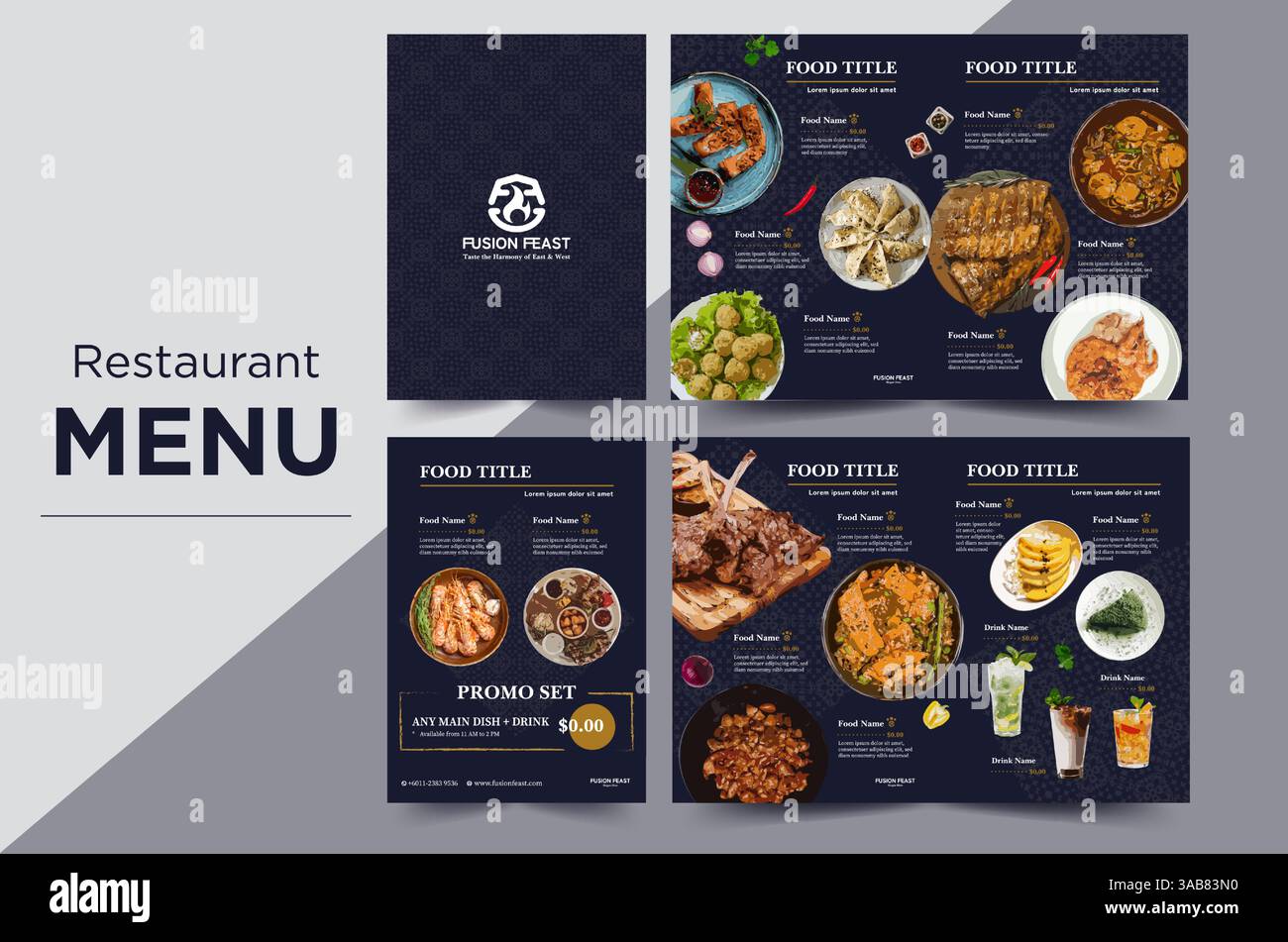 High end menu Stock Vector Images - Alamy