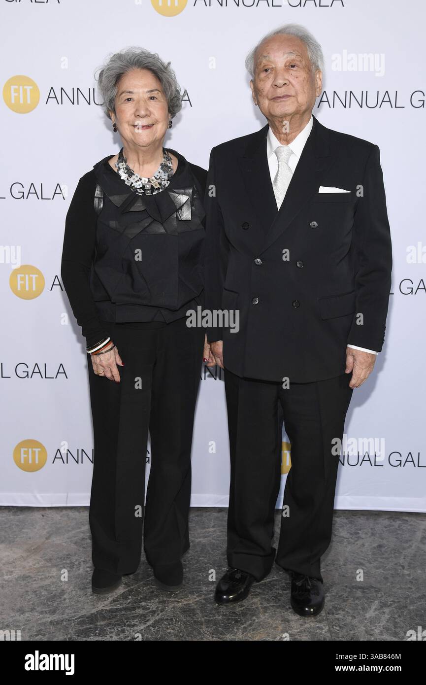 New York, USA. 01st Apr, 2025. (L-R) Yoko Ohara and Yoshi Ohara attend FIT's 2025 Annual Gala at ...