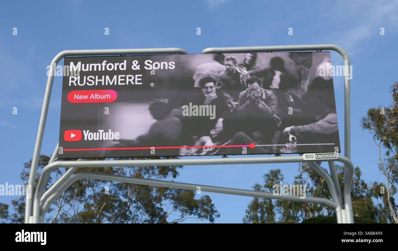 Los Angeles, California, USA 1st April 2025 Mumford 7 Sons Rushmere New ...