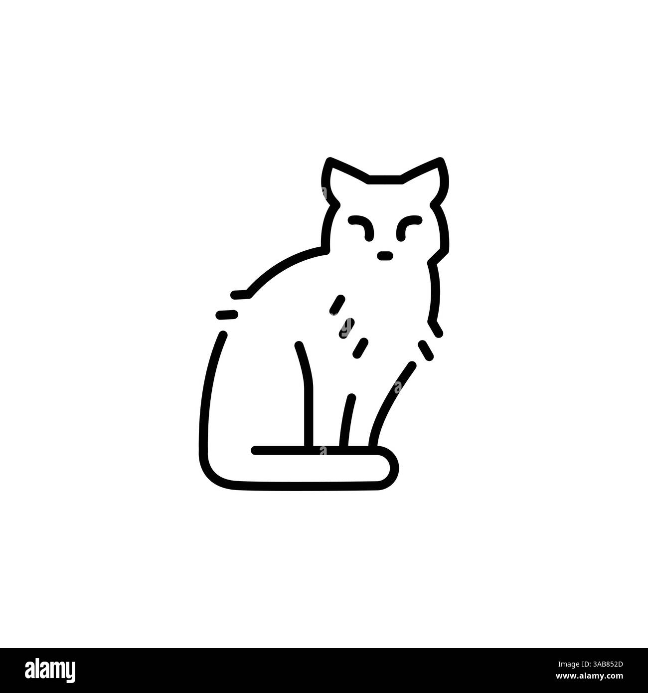 Indoor cat icon Cut Out Stock Images & Pictures - Alamy