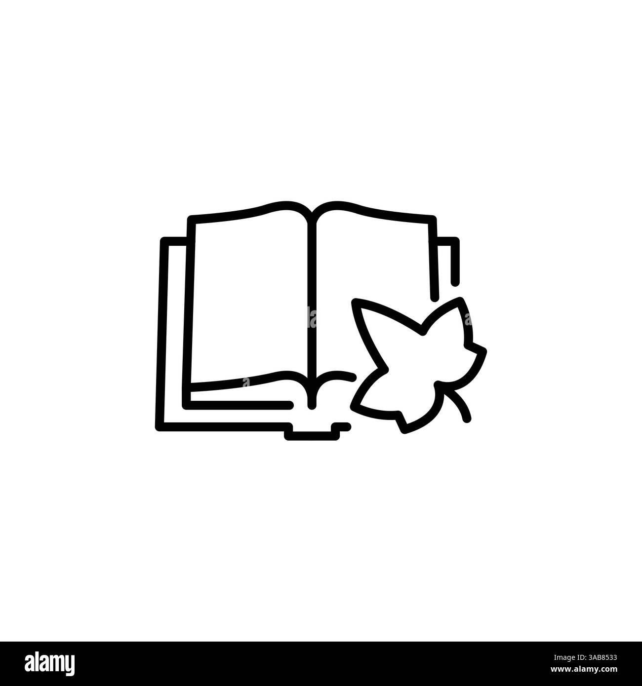 Open Book Icon Stock Vector Image & Art - Alamy
