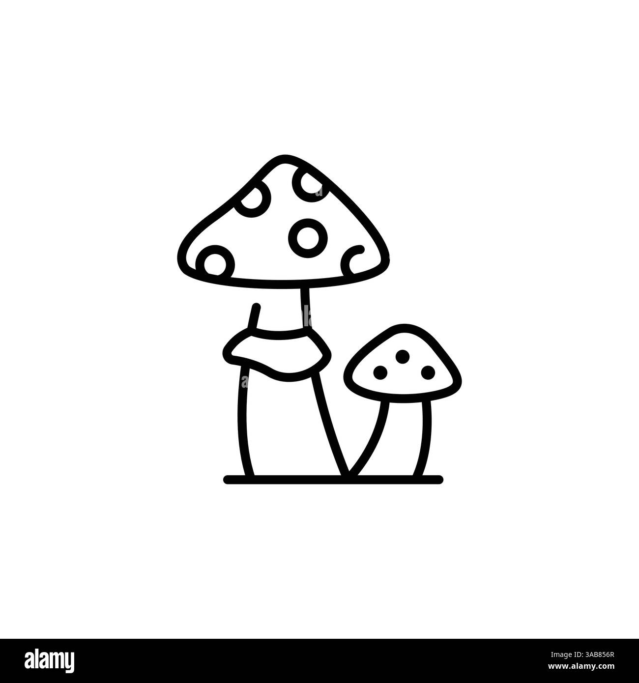 Mushroom organic caps Stock Vector Images - Alamy