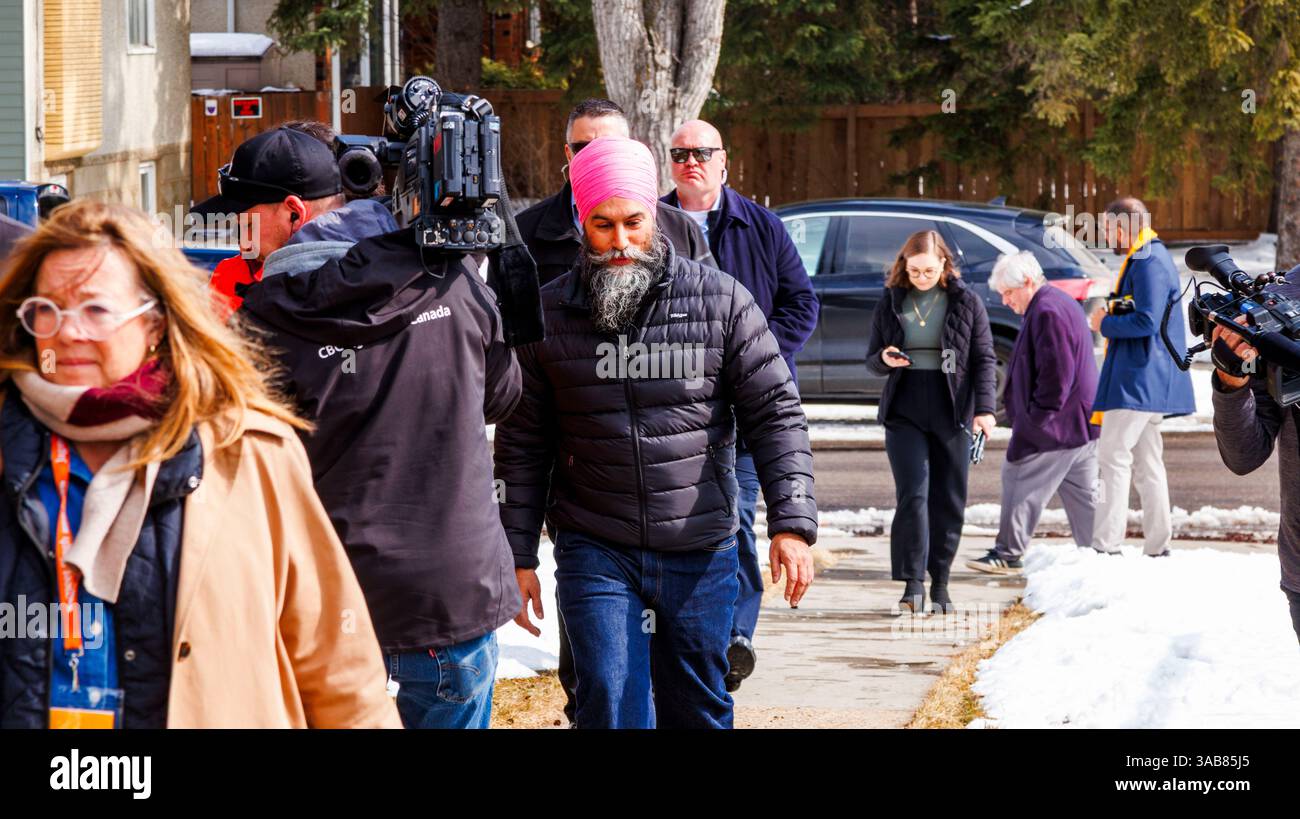Edmonton, Canada. 01st Apr, 2025. New Democrat Party (NDP) Leader ...
