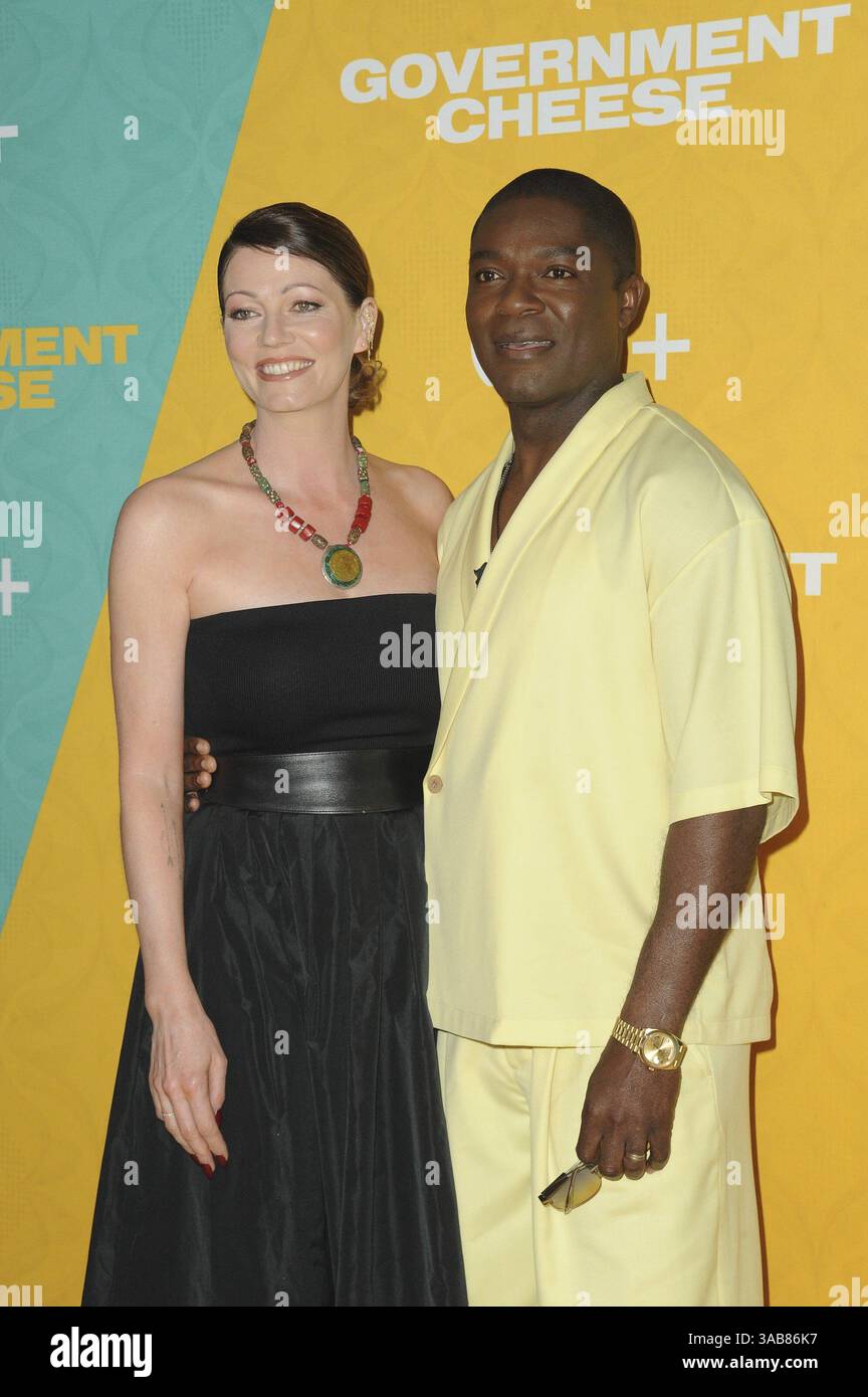 Ca. 01st Apr, 2025. David Oyelowo, Jessica Oyelowo at arrivals for GOVERNMENT CHEESE Premiere ...