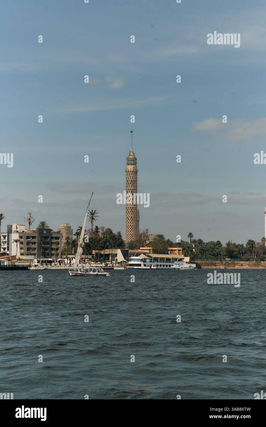 Egypt, Cairo - February 23, 2025: A scenic view of the iconic Cairo ...