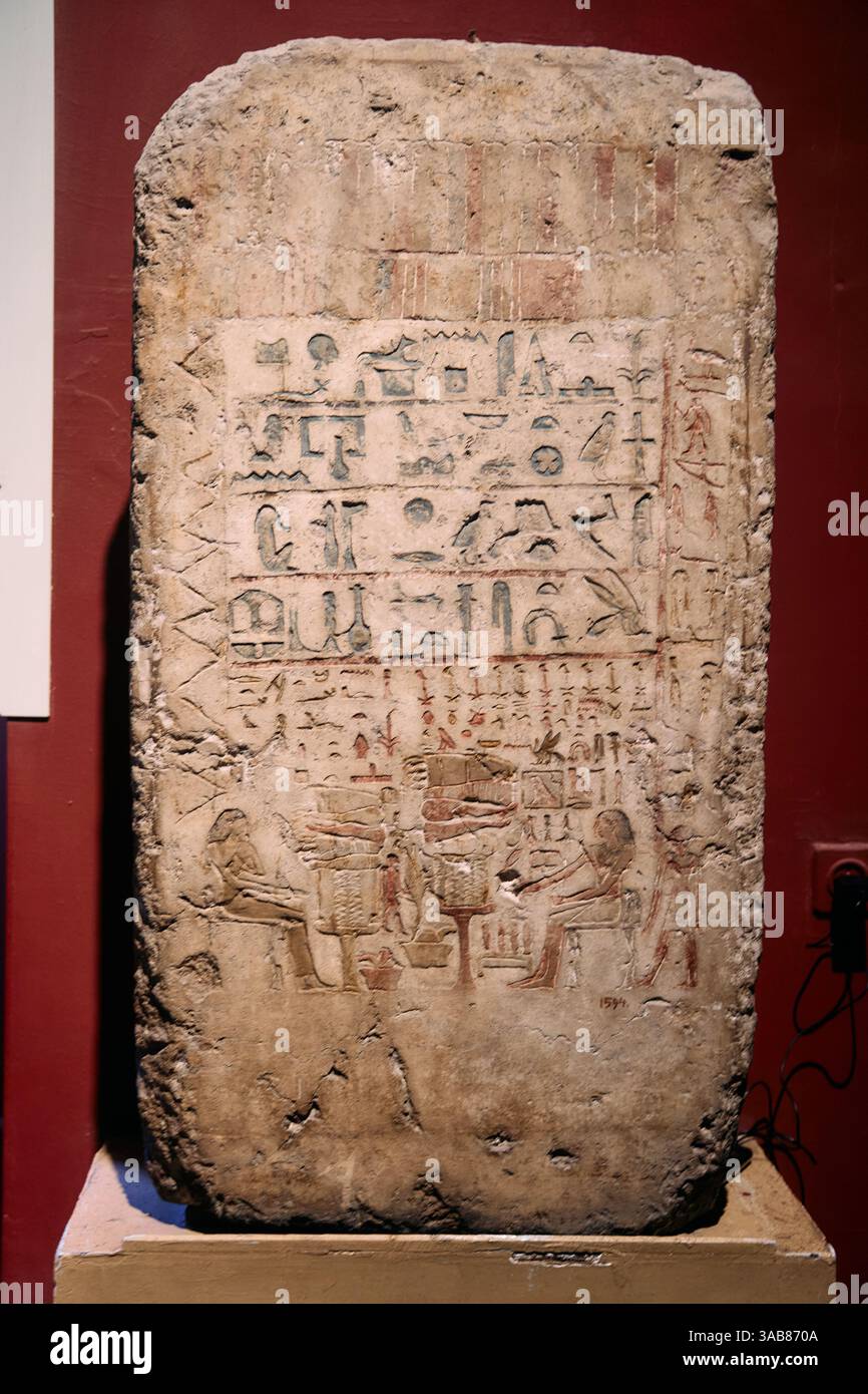 Egypt, Cairo - February 23, 2025: Ancient Inscription Found on Stone ...