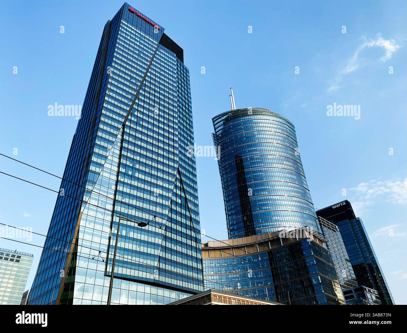 Warsaw, Poland - March 22, 2025: Tall skyscraper buildings in Warsaw ...