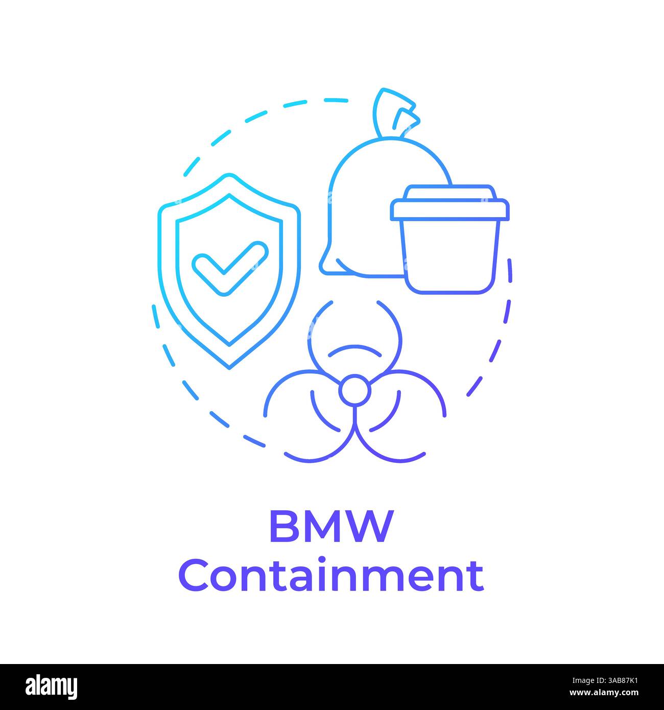 Biomedical waste containment Stock Vector Images - Alamy