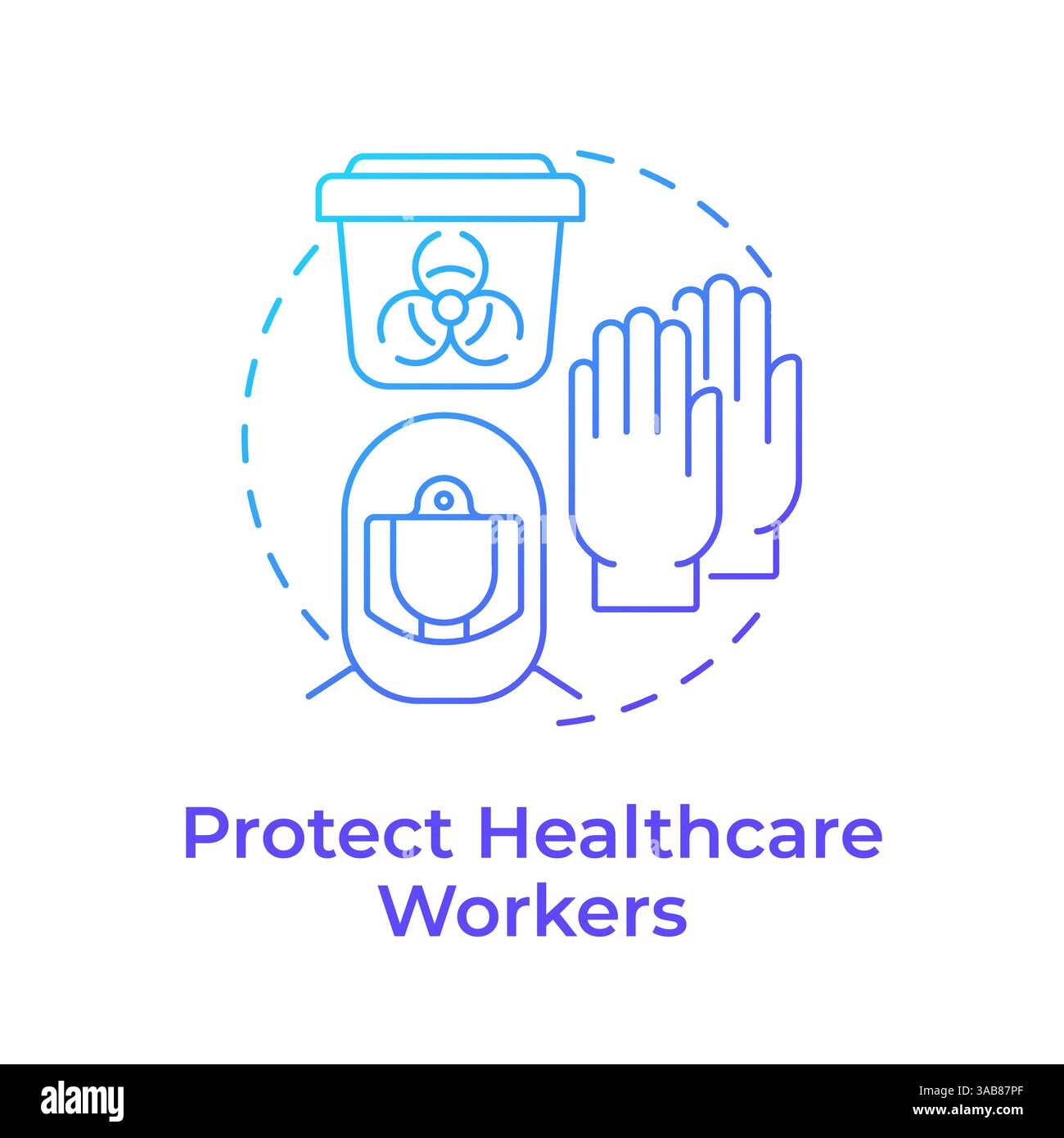 Protection for healthcare workers Stock Vector Images - Alamy