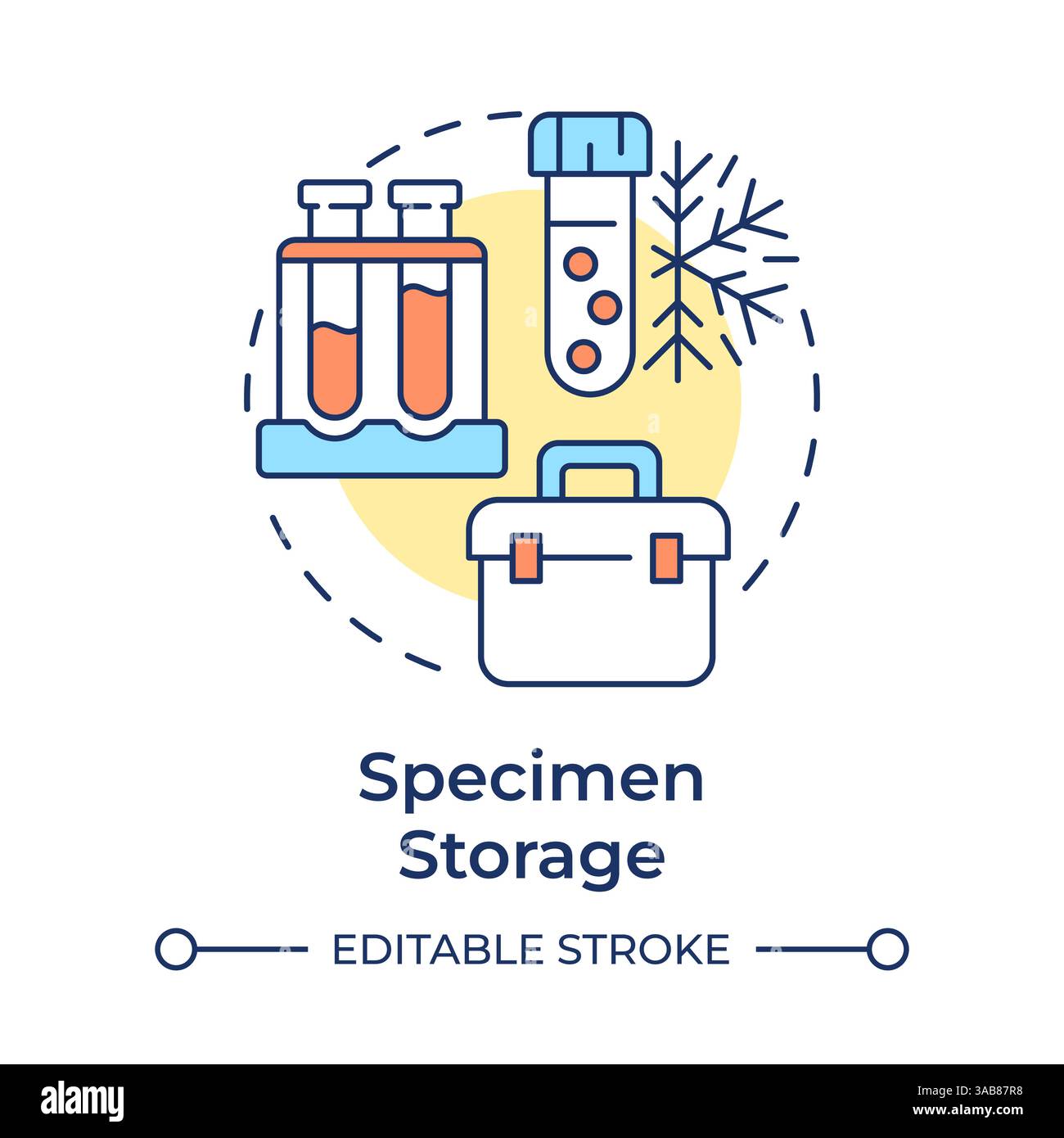 Specimen storage multi color concept icon Stock Vector Image & Art - Alamy
