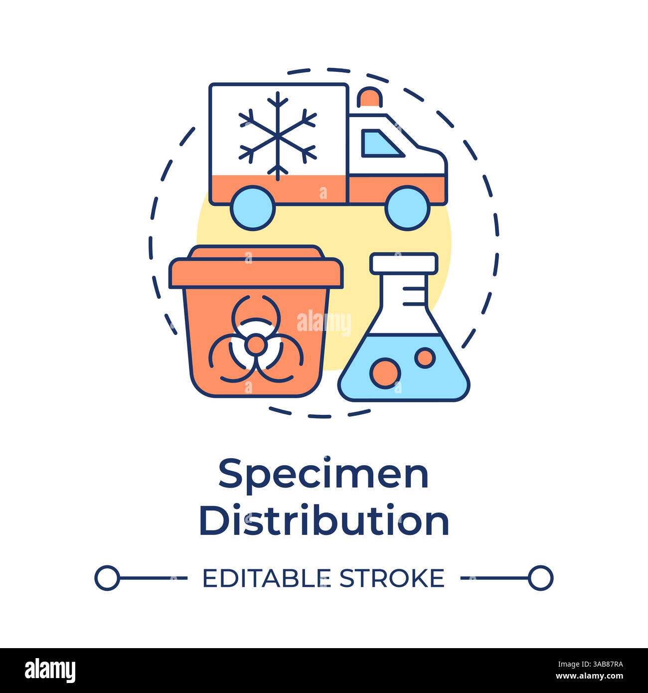 Specimen distribution multi color concept icon Stock Vector Image & Art - Alamy