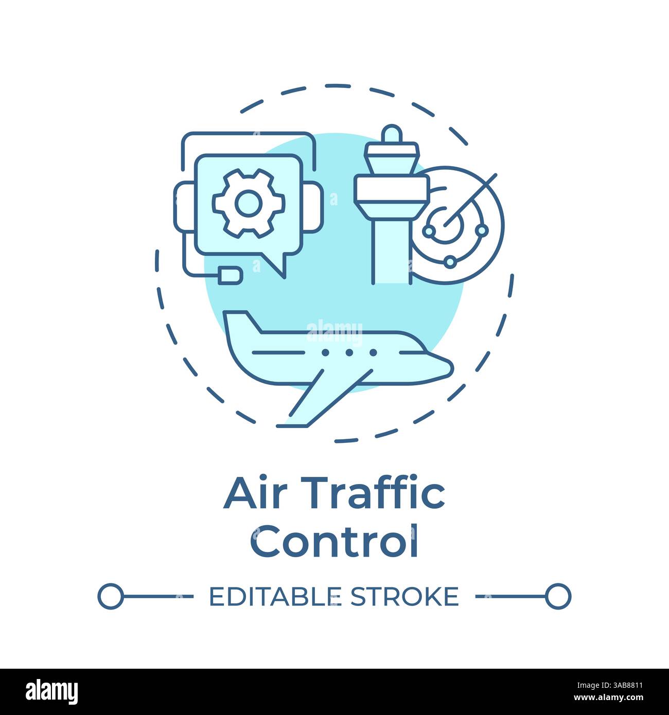 Air traffic system abstract Stock Vector Images - Alamy