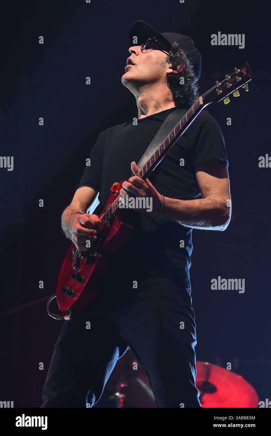 Fabrizio Moro during TOUR 2025 at the Palazzo dello Sport on April 1 ...