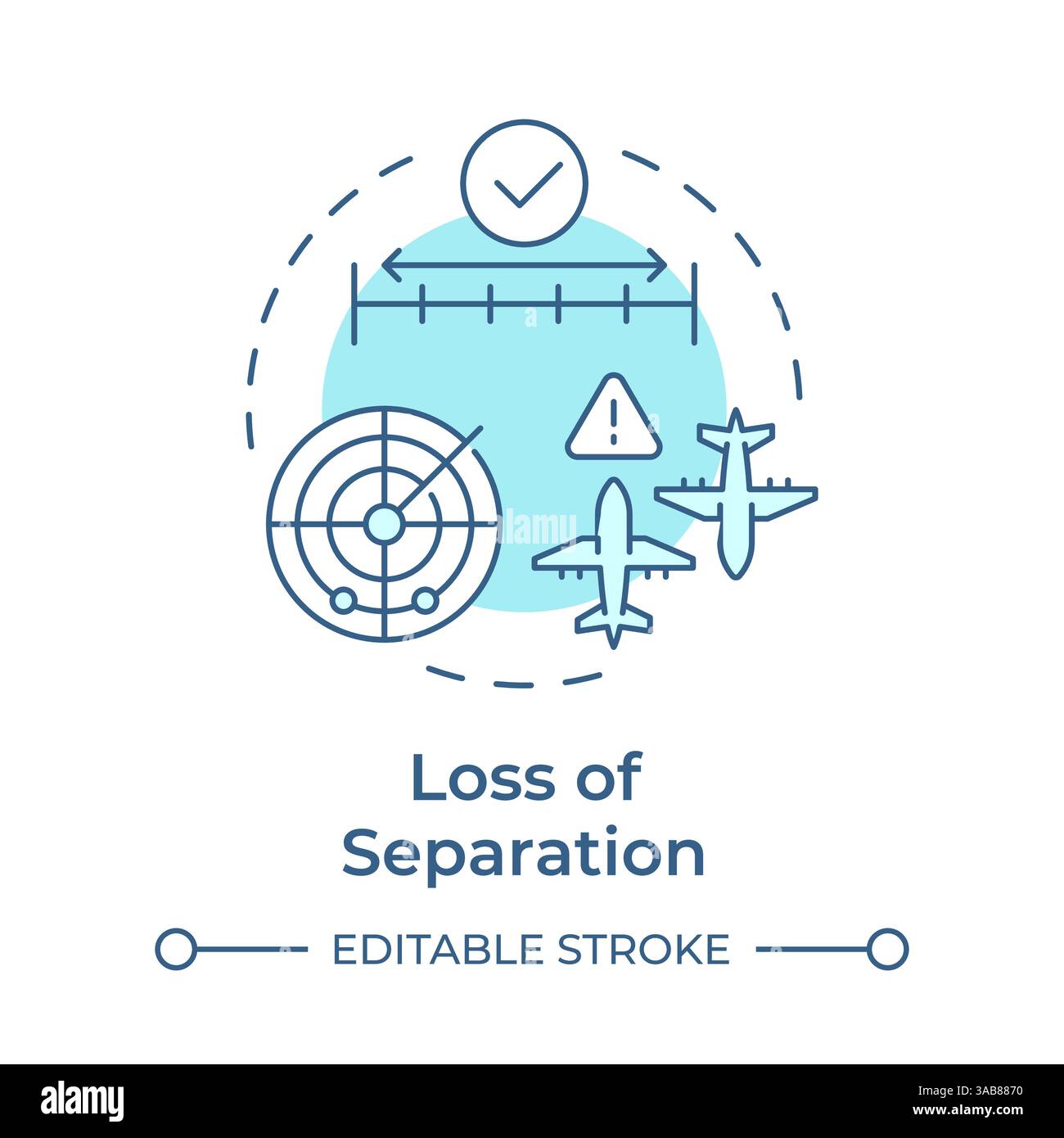 Separation loss soft blue concept icon Stock Vector Image & Art - Alamy