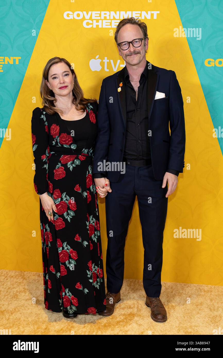Marguerite Moreau and Christopher Redman attend the arrivals of the Los Angeles screening of the ...