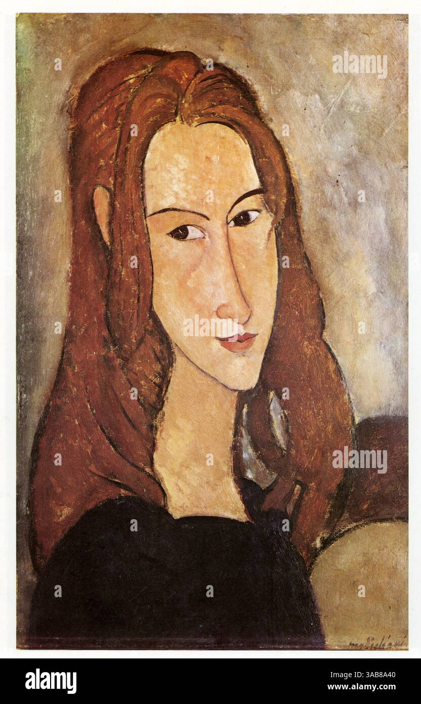 Amedeo Modigliani. PORTRAIT DE JEANNE HÉBUTERNE Stock Photo - Alamy