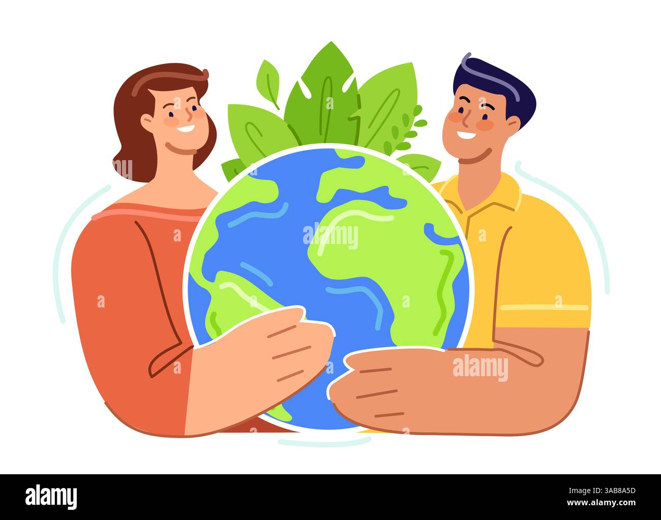 Environmental protection. Global care for green planet earth. Ecology ...