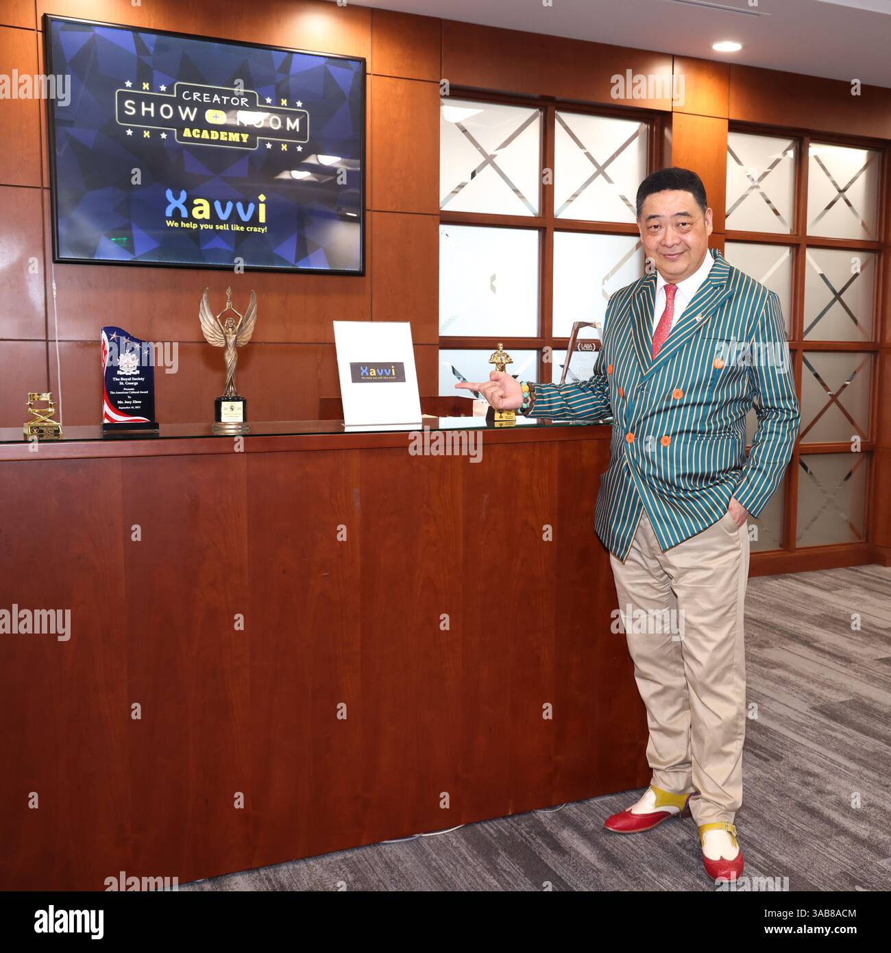 Los Angeles, California, USA. 31st March, 2025. TV host Joey Zhou ...