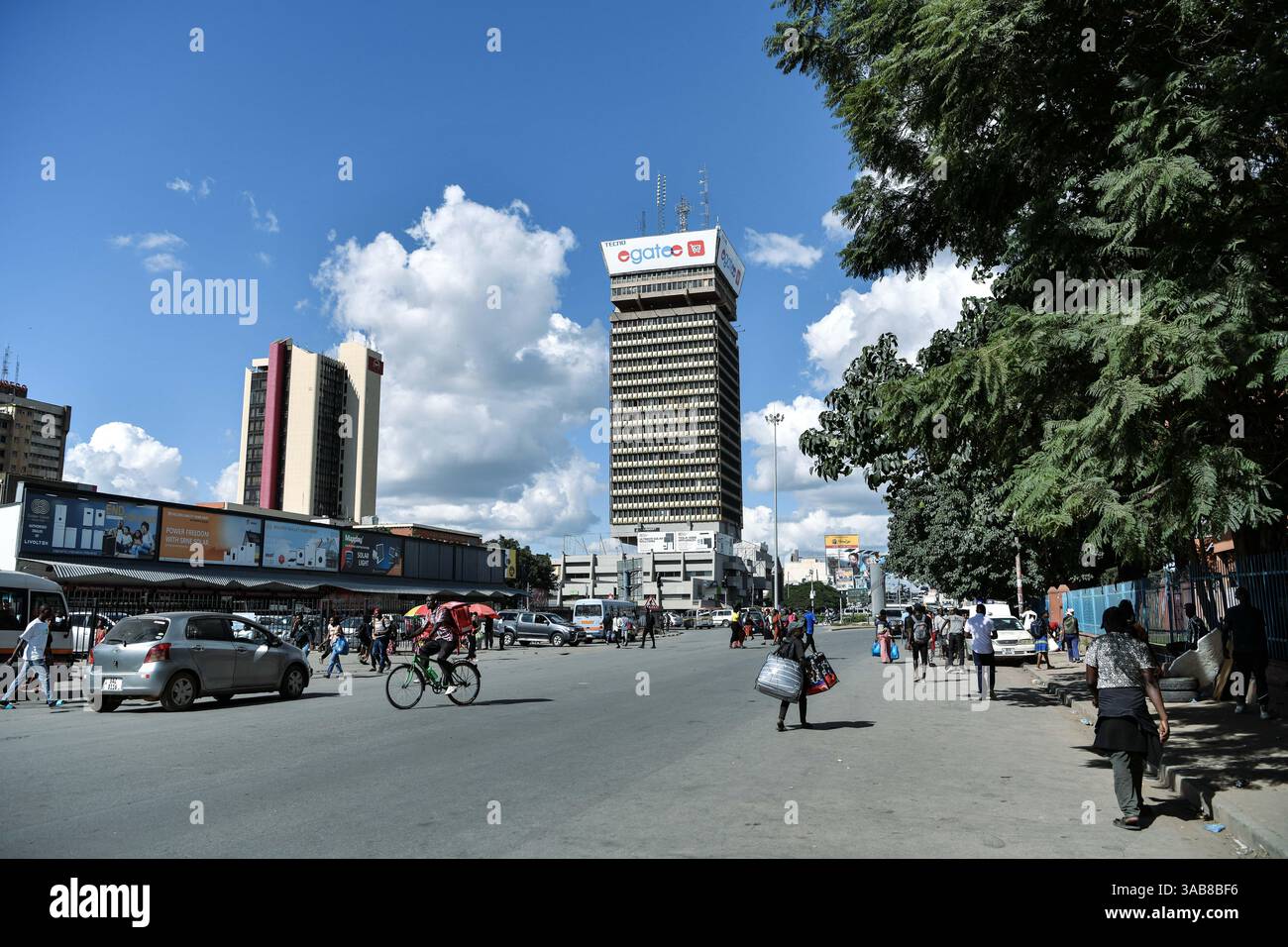 Lusaka. 31st Mar, 2025. This photo taken on March 31, 2025 shows a view ...