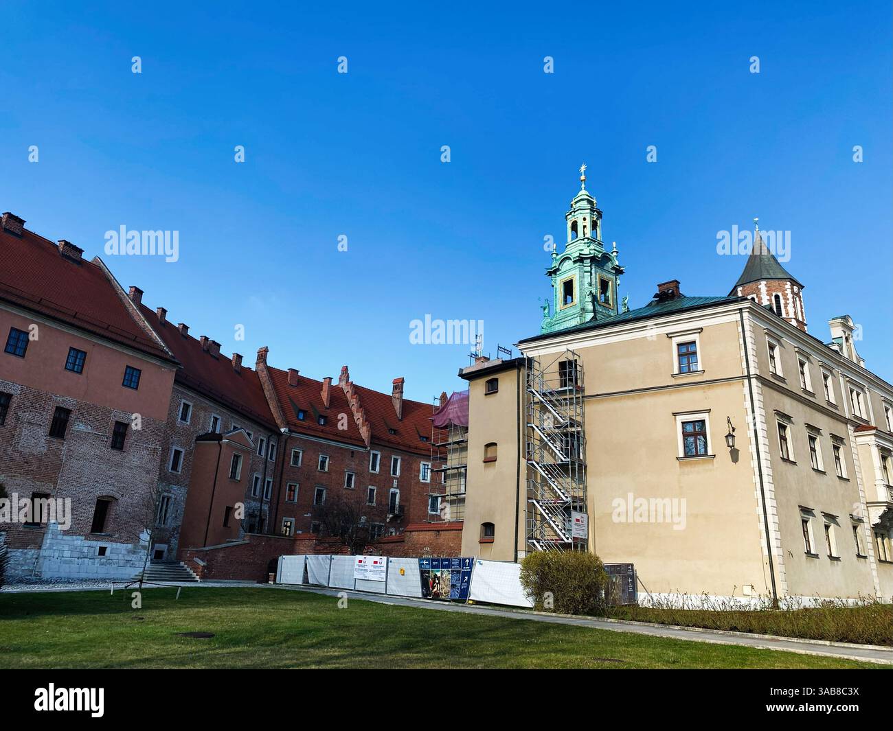 Krakow, Poland - March 16, 2025: Beautiful old European buildings with ...