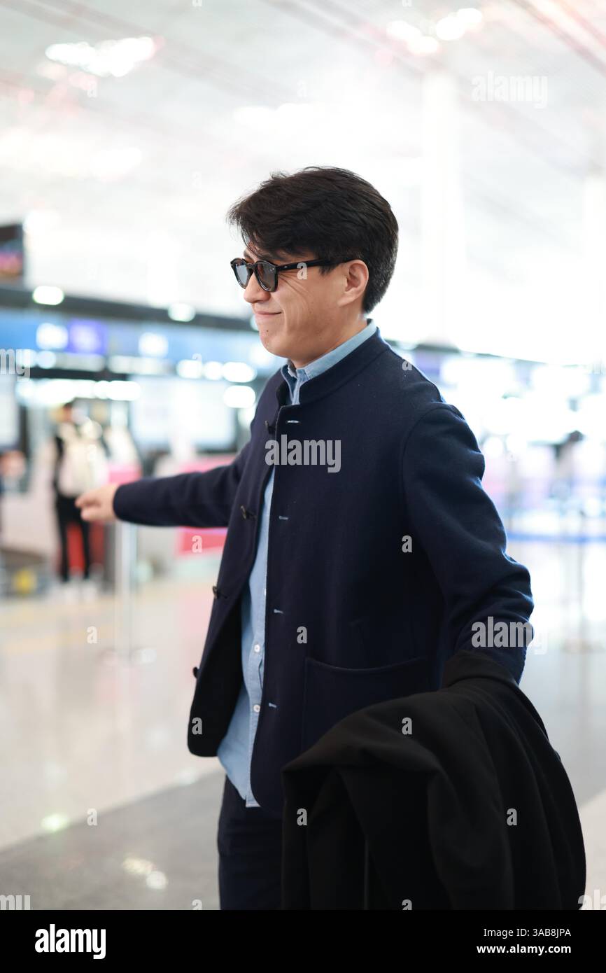 Chinese actor Jin Dong attends an activity in Beijing, China, 30 March ...