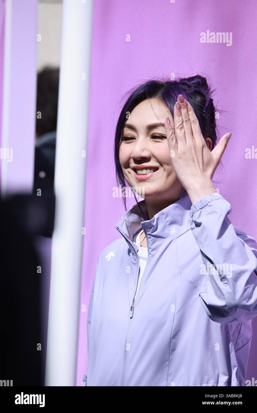 Hong Kong actress and Cantopop diva Miriam Yeung attends an activity in ...